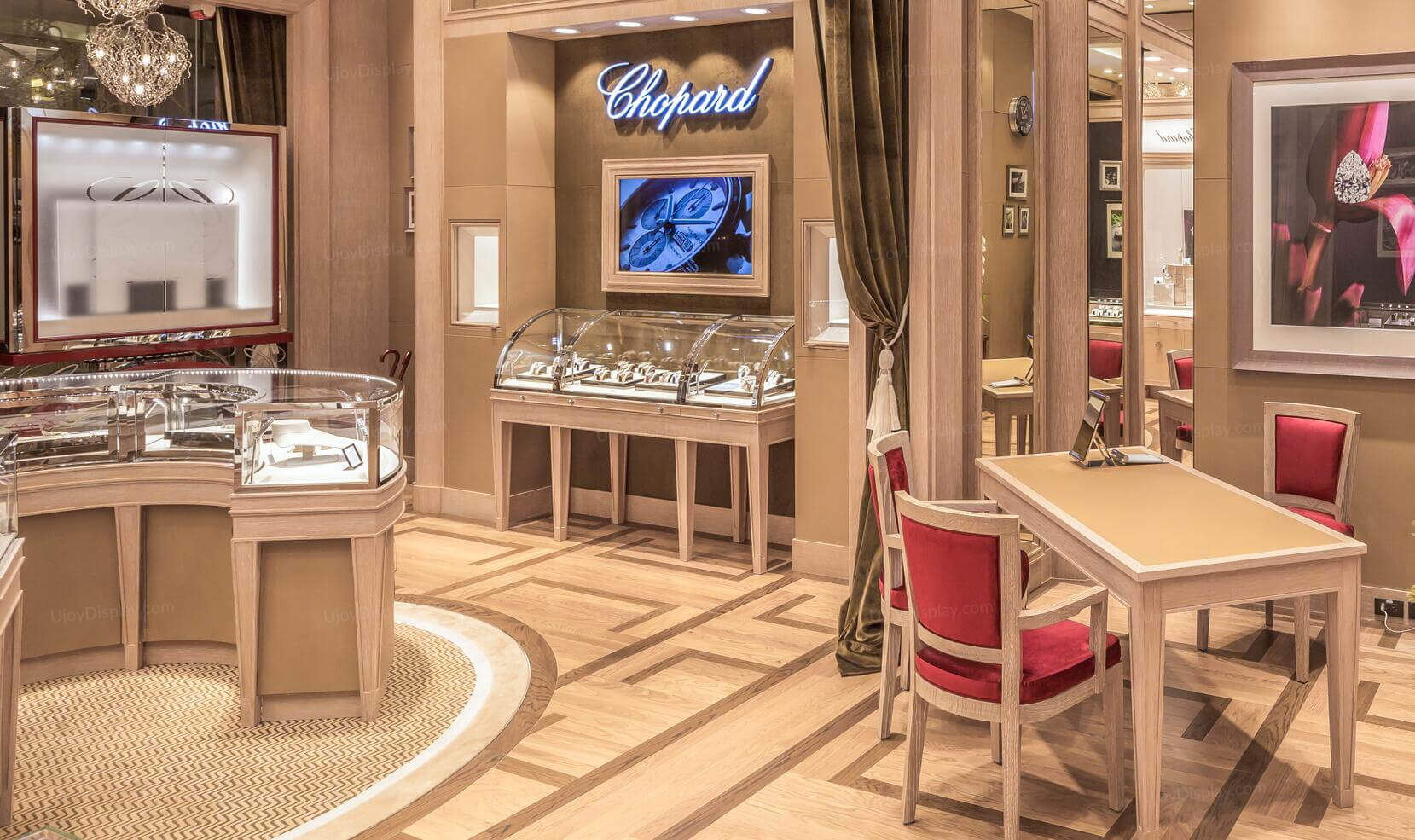 Luxury watch display showcase manufacture, watch store design